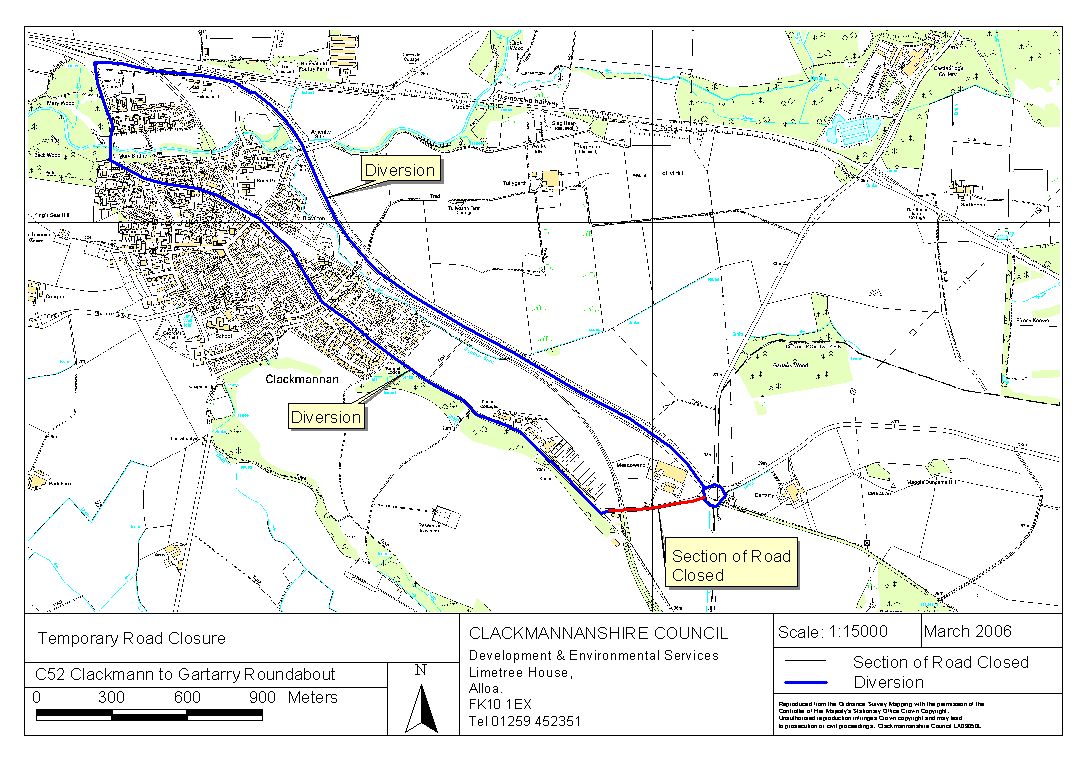 TRO - C52 Clackmannan - Kennet Bridge - Revocation of Temporary Road ...