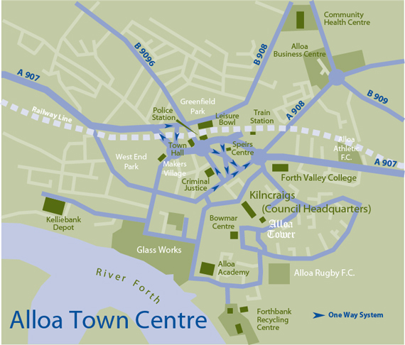 Map of Alloa